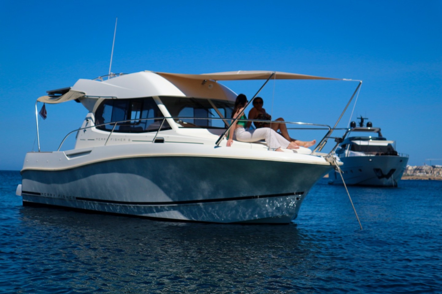 Rent a Motorboat Jeanneau Merry Fisher 8 in Xemxija (L'Orient 1 ) | SamBoat