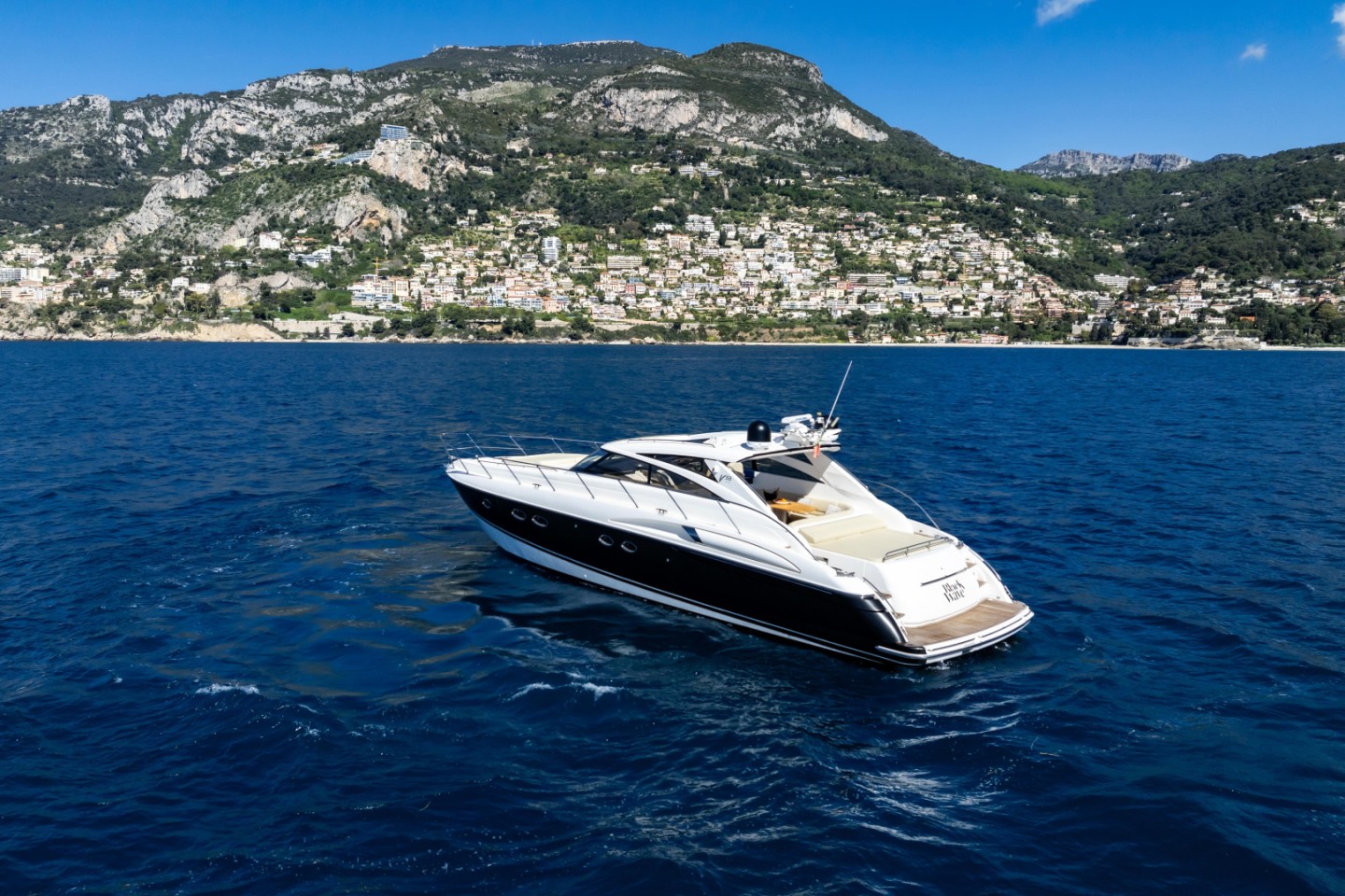 Rent a Motorboat Princess V58 in Antibes (Black Wave) | SamBoat