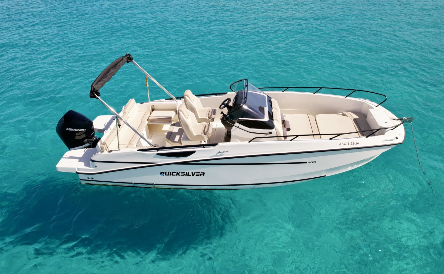 Rent a Motorboat Quicksilver Activ 805 Open in Ibiza Town | SamBoat