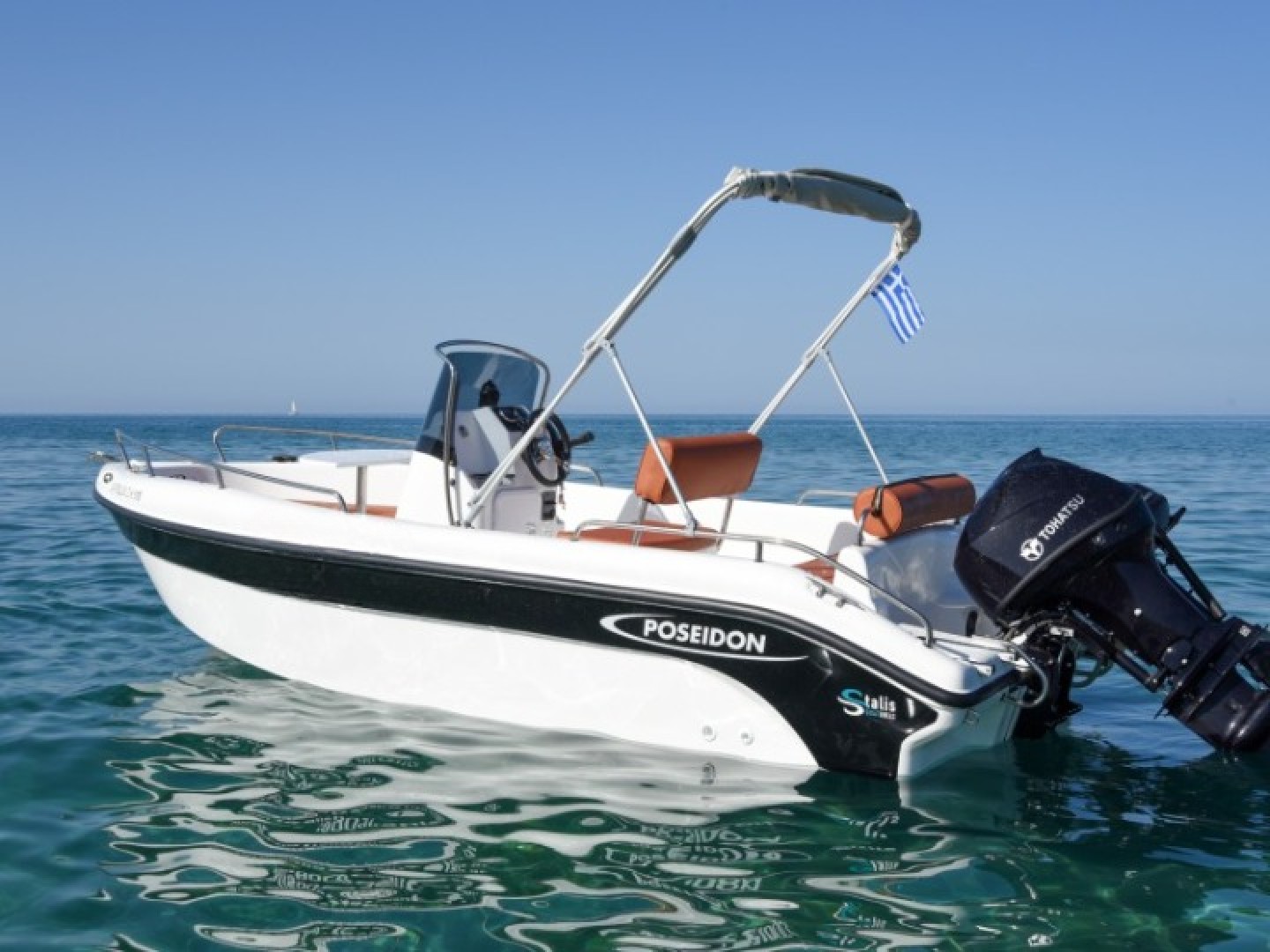 Rent a Motorboat Poseidon Blu Water 170cc in Stalís (Sarpidon) | SamBoat