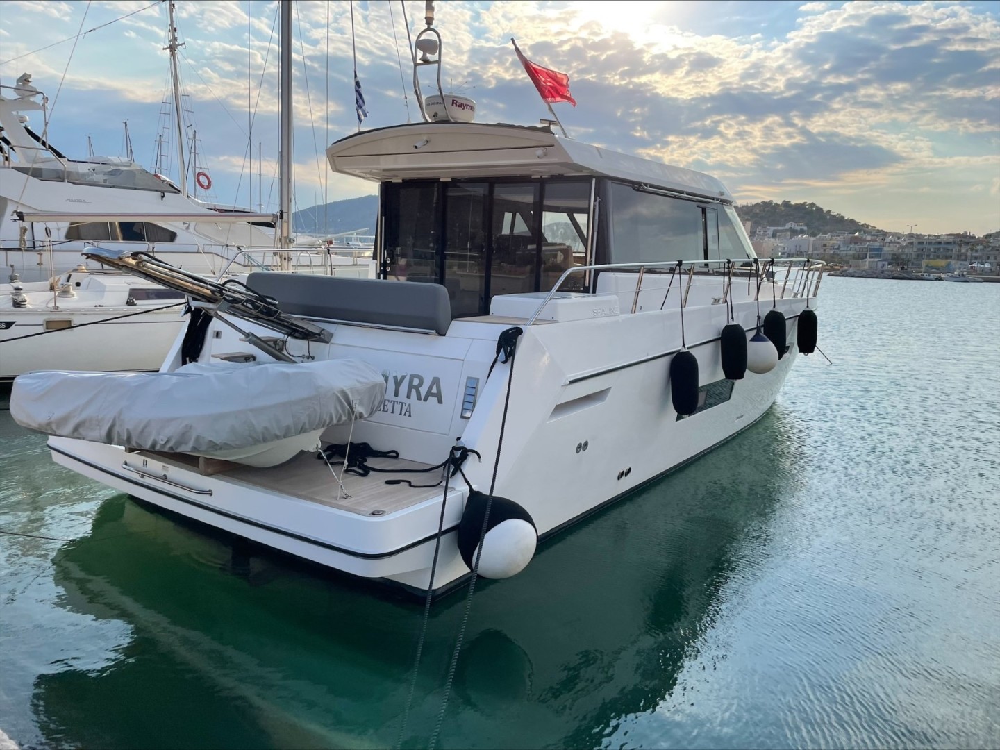 Rent a Motorboat Sealine C48 in Marina Delta Kallithea (ALMYRA) | SamBoat