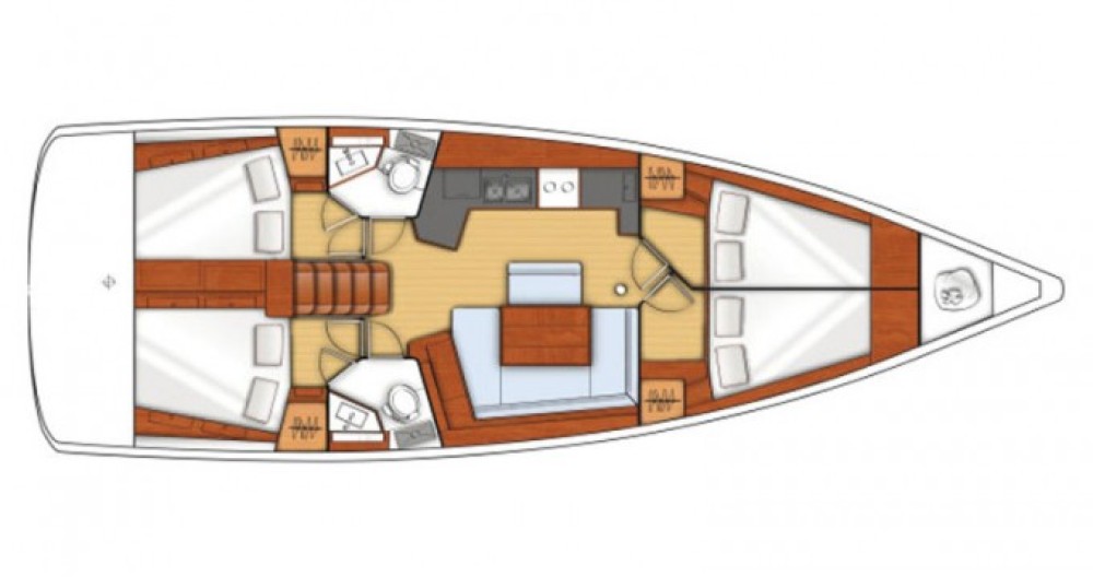 Oceanis 45 - Specs, layout & video | SamBoat