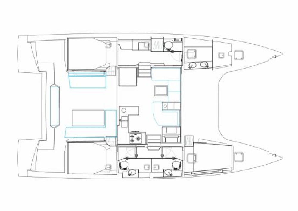 Nautitech 46 Open - Specs, layout & video | SamBoat