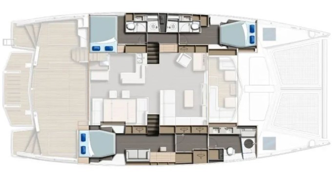 Leopard 58 - Specs, layout & video | SamBoat