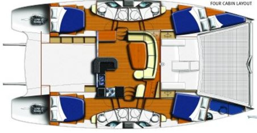 Leopard 46 - Specs, layout & video | SamBoat