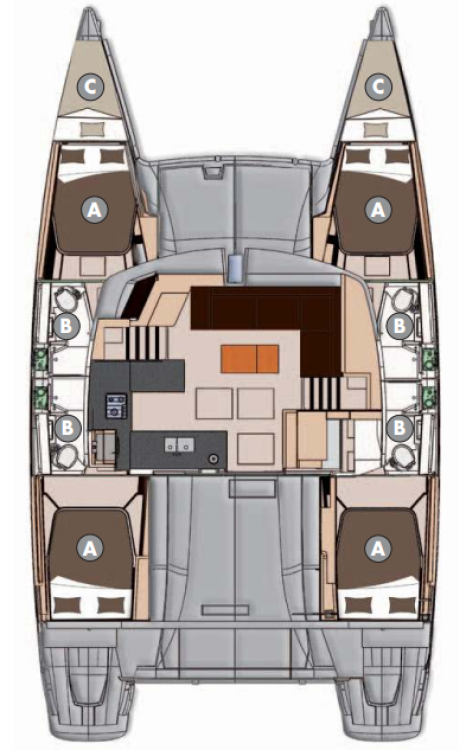 Helia 44 - Specs, layout & video | SamBoat