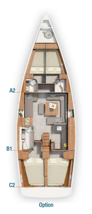 Hanse 455 - Specs, layout & video | SamBoat