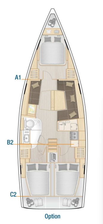 Hanse 418 - Specs, layout & video | SamBoat