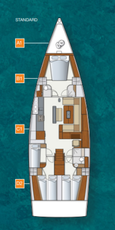 Hanse 575 - Specs, layout & video | SamBoat