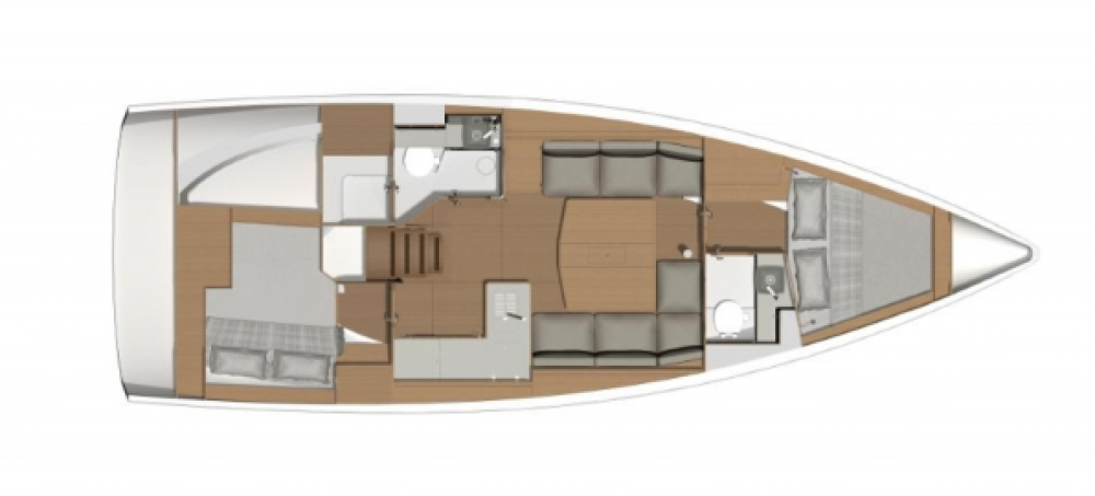 Dufour 390 Grand Large - Specs, layout & video | SamBoat
