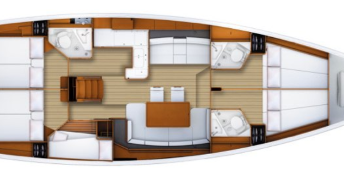 Jeanneau 53 - Specs, layout & video | SamBoat