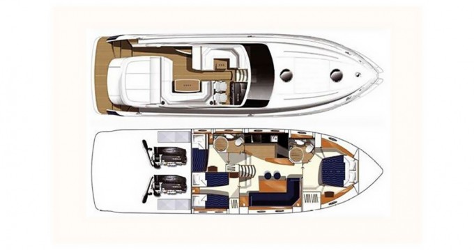Princess V53 - Specs, layout & video | SamBoat