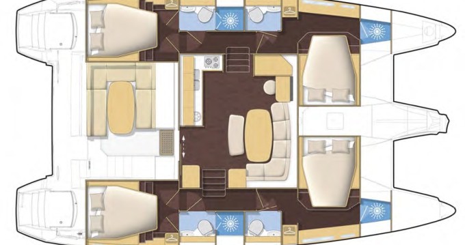 Lagoon 421 - Specs, layout & video | SamBoat