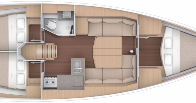 Dufour 390 - Specs, layout & video | SamBoat