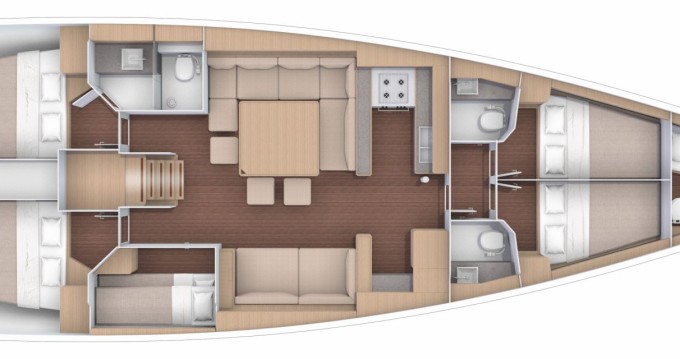 Dufour 56 - Specs, layout & video | SamBoat
