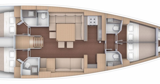 Dufour 56 - Specs, layout & video | SamBoat